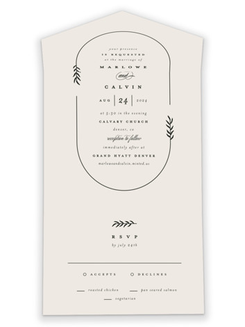 surround All-in-One Wedding Invitations by Brianne Larsen | Minted