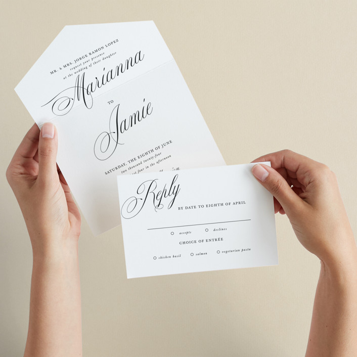 Best is yet to come All-in-One Wedding Invitations by Design Lotus | Minted