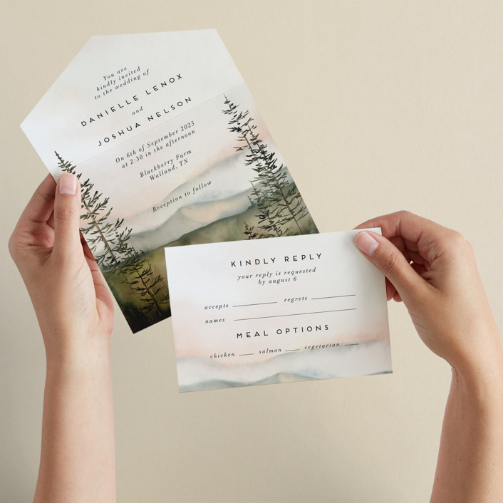 Every Single Dawn With You All-in-One Wedding Invitations by Petra Kern ...