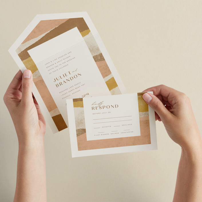 Rustic Union All-in-One Wedding Invitations by Michelle Taylor | Minted