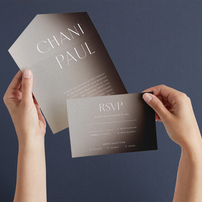 Arrakis All-in-One Wedding Invitations by Design Lotus | Minted