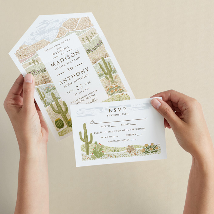 Westward All-in-One Wedding Invitations by Paper Sun Studio | Minted