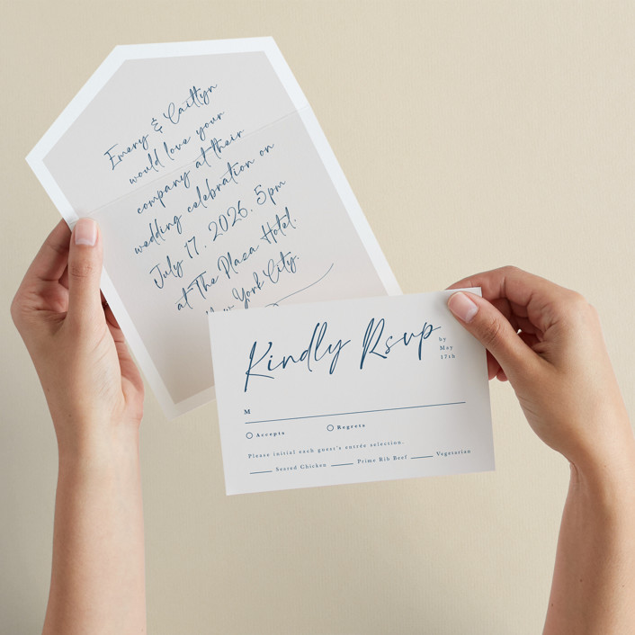 Ink scribble All-in-One Wedding Invitations by Adelyn T. | Minted