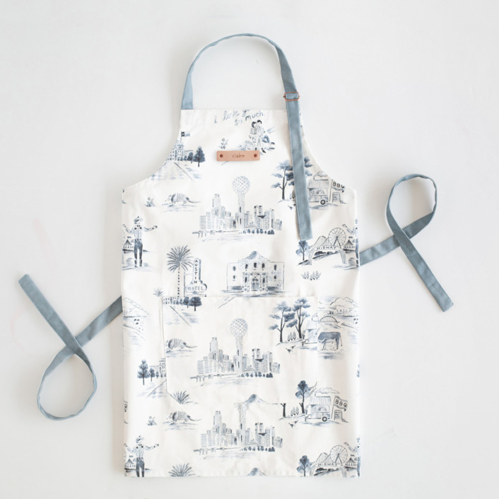 Texas Modern Toile Apron by Surface Love | Minted