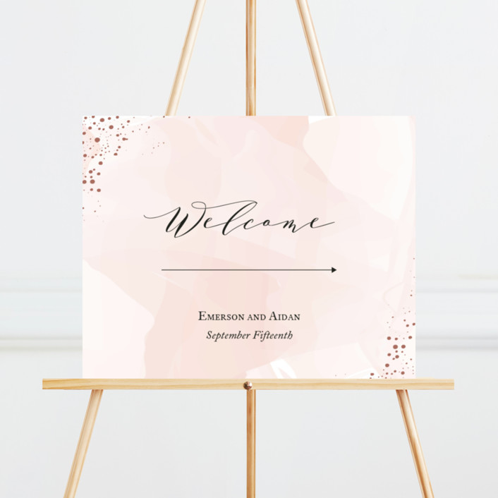 Formal Watercolor Large Custom Signs by Jennifer Postorino | Minted