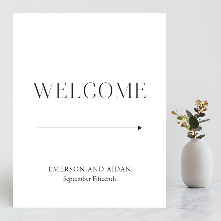 Classy Type Large Custom Signs by Hooray Creative | Minted