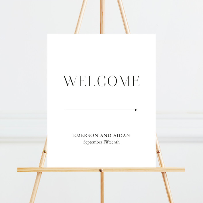 Classy Type Large Custom Signs by Hooray Creative | Minted
