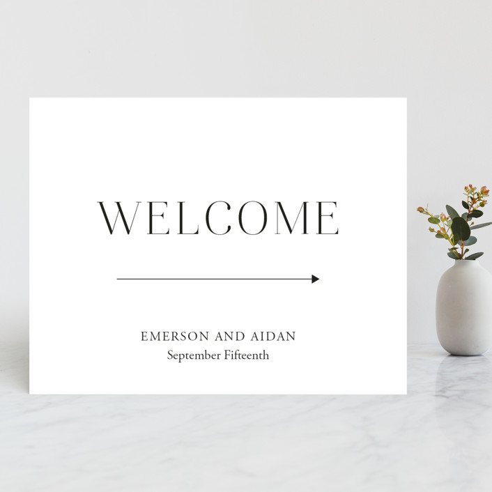 Classy Type Large Custom Signs by Hooray Creative | Minted