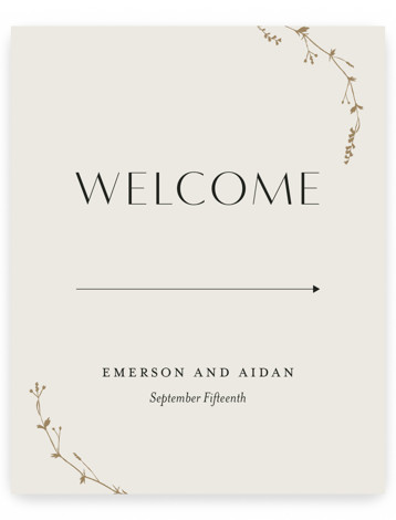 Vine Wrap Large Custom Signs by Amy Kross | Minted