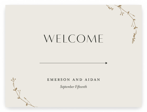 Vine Wrap Large Custom Signs by Amy Kross | Minted