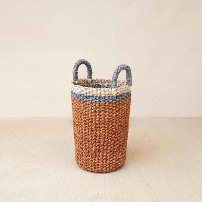Coral Cylinder Vase Basket Decorative Baskets by LIKHA | Minted