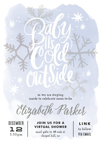 Baby It's Cold Outside Baby Shower Postcards by Alethea and Ruth | Minted