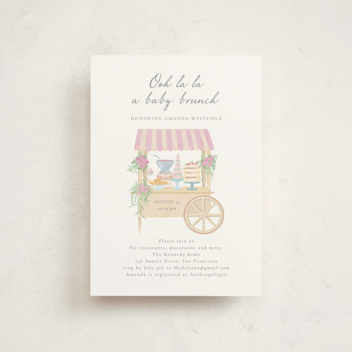 French Style Baby Shower Postcards by frau brandt | Minted