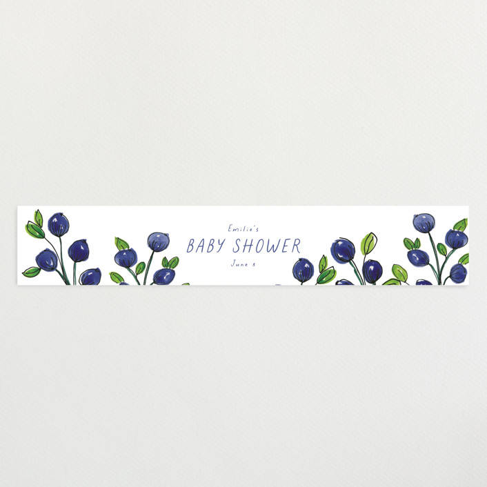 Blue Bells Baby Shower Belly Bands by Mere Paper | Minted