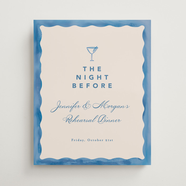 Formal scallop Wedding Party Signs by Creo Study | Minted
