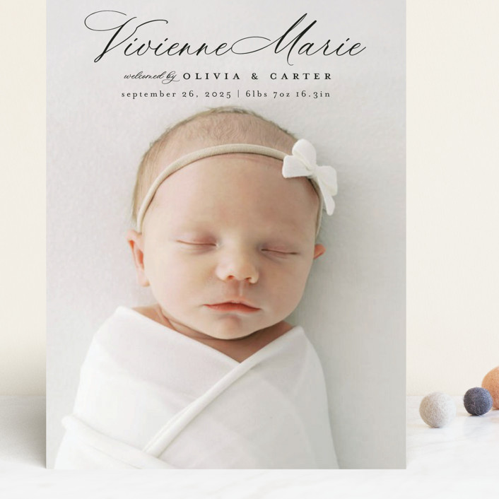 Enchanted Love Grand Birth Announcements by Ashlee Townsend | Minted