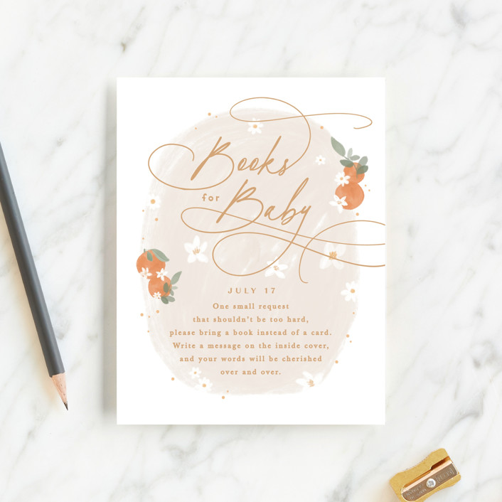 A little cutie Baby Shower Insert Cards by Creo Study | Minted