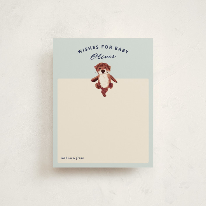 Sip & Sea Baby Shower Insert Cards by Gwen Bedat | Minted