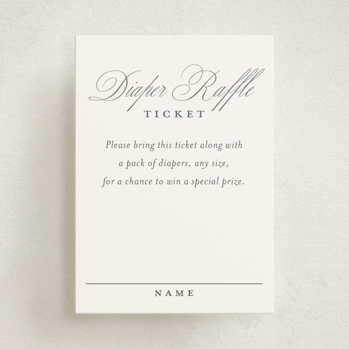 Swan Shower Mini Baby Shower Insert Cards by Megan Davis | Minted