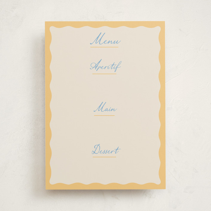 Augusta Fill-In Menus by Megan Davis | Minted