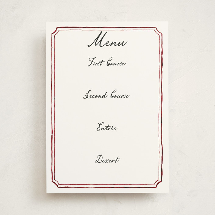 Handwritten Fill-In Menus by Cass Loh | Minted