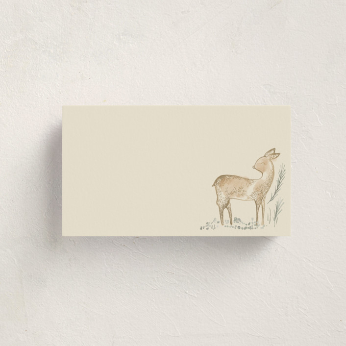 Vintage woodland Fill-In Place Cards by Creo Study | Minted