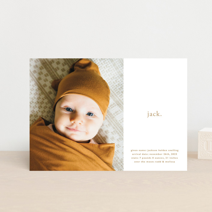 call me jack Birth Announcement Postcards by Faith Dorn | Minted