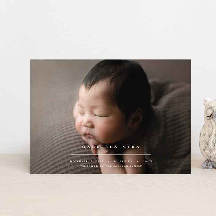 Primary Birth Announcement Postcards by Pixel and Hank | Minted