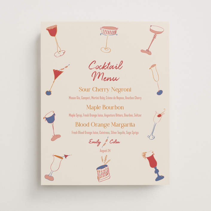 Loop de Loop Bar Signs by Sarah Rosenthal | Minted