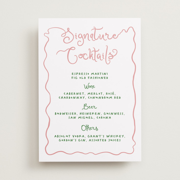 Squiggly type Bar Signs by Creo Study | Minted