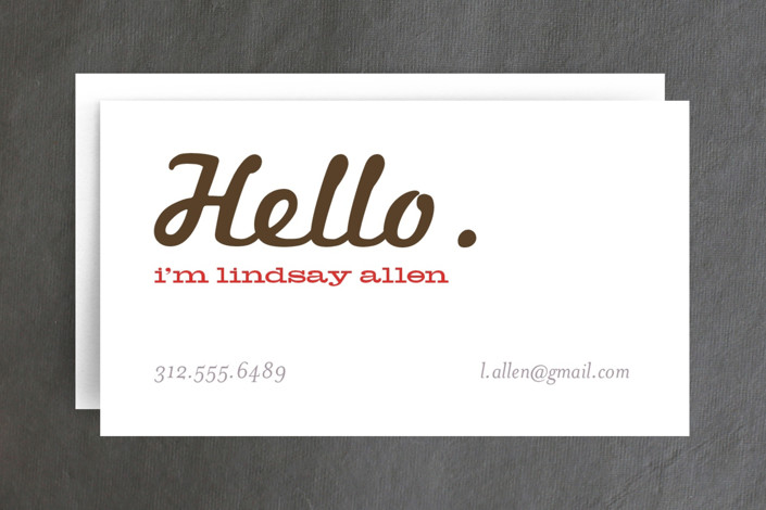 Call Me Business Cards by leslie hamer | Minted
