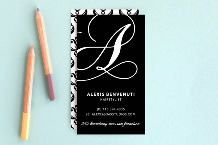 Initial Love Business Cards by SimpleTe Design | Minted