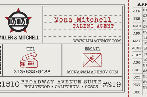 Vintage Hollywood Ticket Business Cards by Erin Ne... | Minted