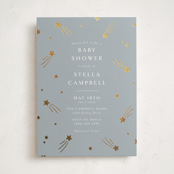 Little Star Foil-Pressed Baby Shower Invitations by Meggy Masters | Minted
