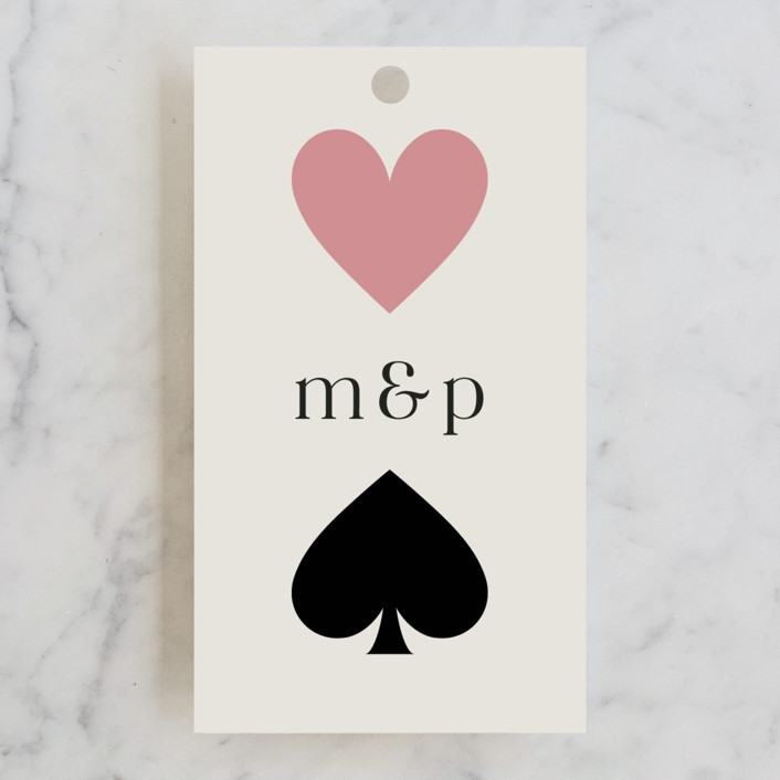 Love in Spades Bridal Shower Favor Tags by Kim Dietrich Elam | Minted
