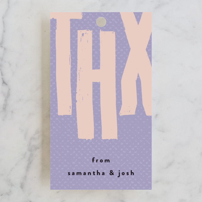 Bold Letters Bridal Shower Favor Tags by Anastasia Makarova | Minted