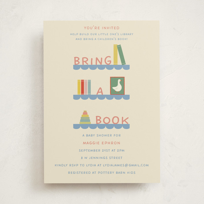 Baby Shelfie Baby Shower Invitations by Julia Starr | Minted