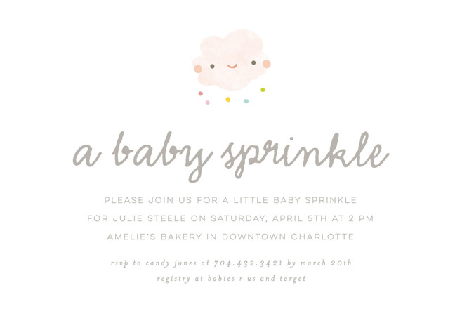 Sprinkle Baby Shower Invitations by Lori Wemple | Minted