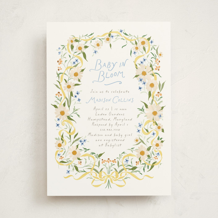 Daisy Chain Baby Shower Invitations by Erin L. Wilson | Minted
