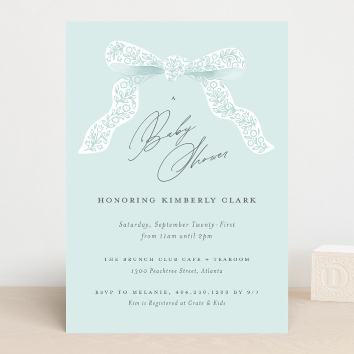Dainty Baby Shower Invitations by Paper Raven Co. | Minted