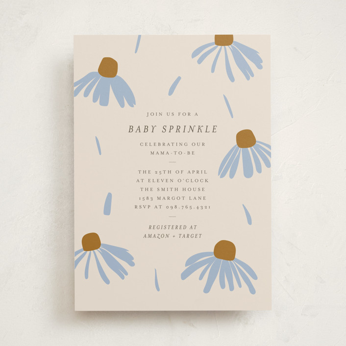 Flower Sprinkle Baby Shower Invitations by Aviva Atri | Minted