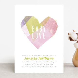 crafted heart Baby Shower Invitations by Karidy Wa... | Minted
