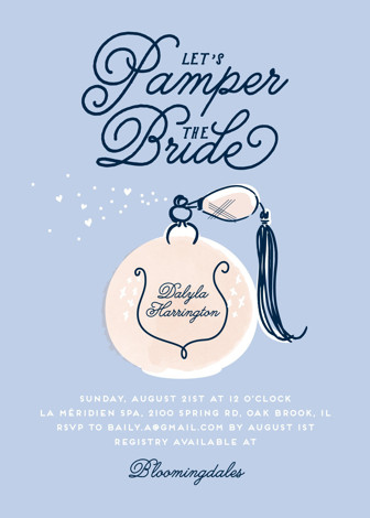 Pamper Bridal Shower Invitations by Baumbirdy | Minted