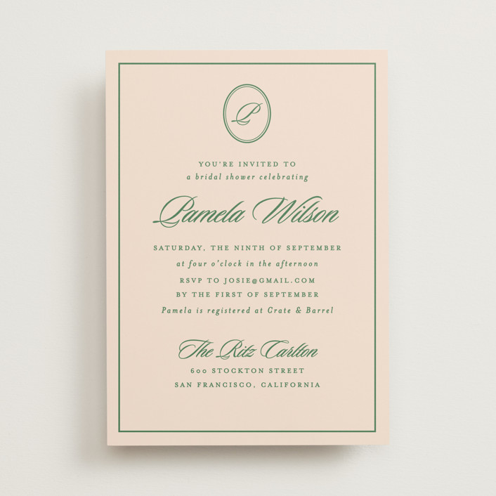 Scripted Bridal Shower Invitations by Creo Study | Minted