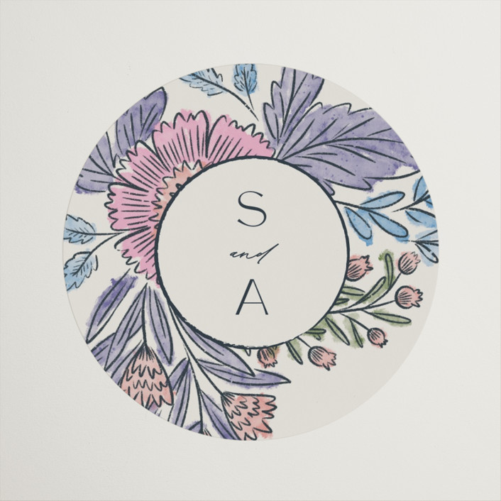 fragrance Bridal Shower Favor Stickers by Jen Owens | Minted