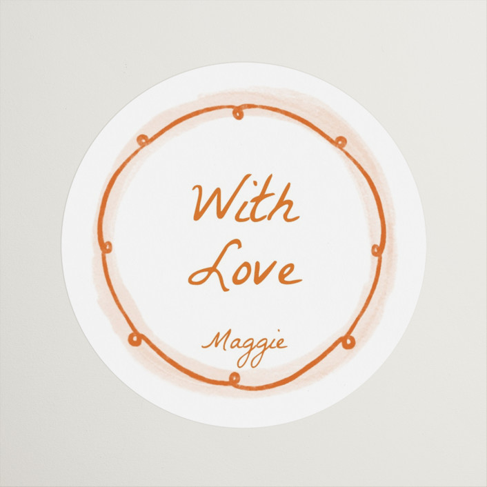 Giardino Bridal Shower Favor Stickers by Pati Cascino | Minted