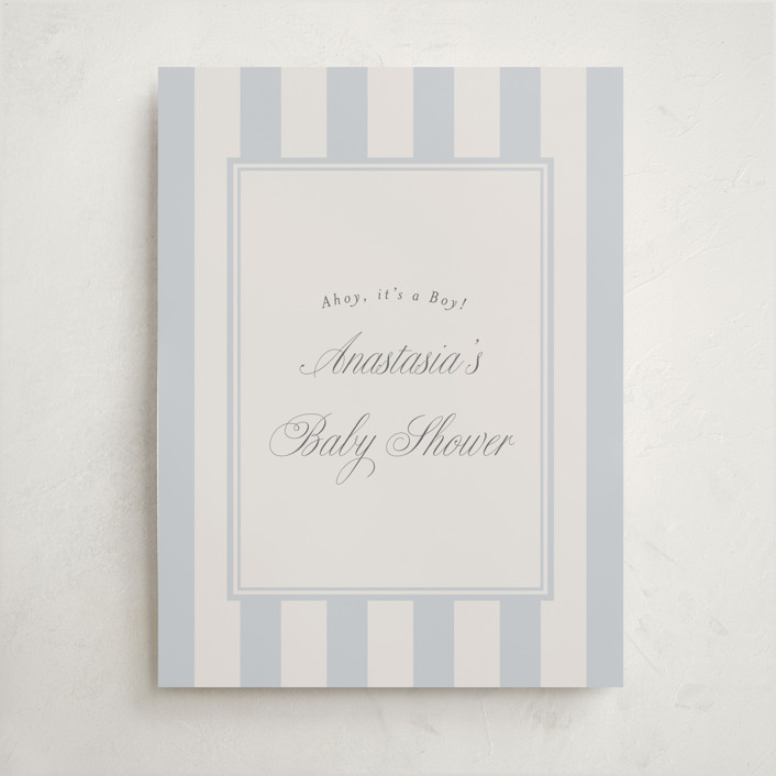 On Board Baby Shower Welcome Signs by Stephanie Hawkes | Minted