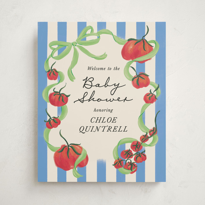 Petit Pomodoro Baby Shower Welcome Signs by Jackie Crawford | Minted