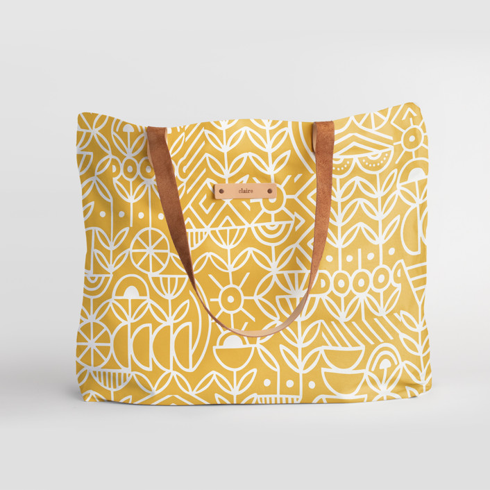 Deconstruct Carry-All Slouch Tote by Michelle Taylor | Minted