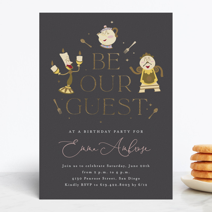 Disney's Beauty And The Beast Be Our Guest Foil-Pressed Children's ...